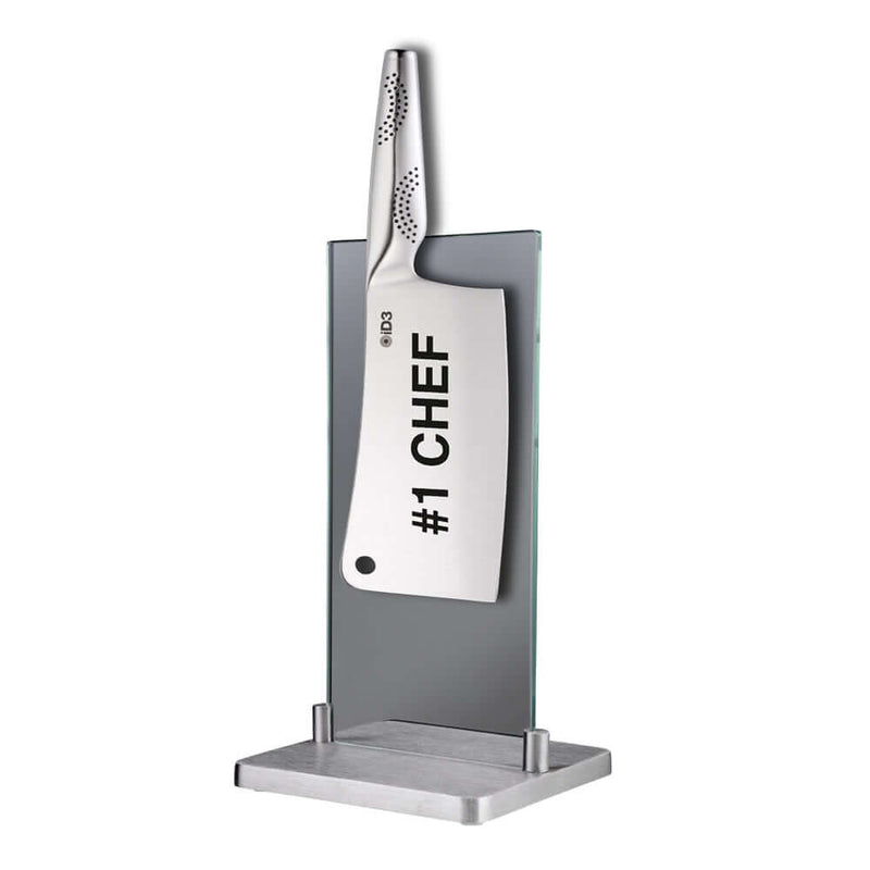 THE CUSTOM CHEF™ Icon Magnetic Trophy Knife Block Stainless Steel – THE ...